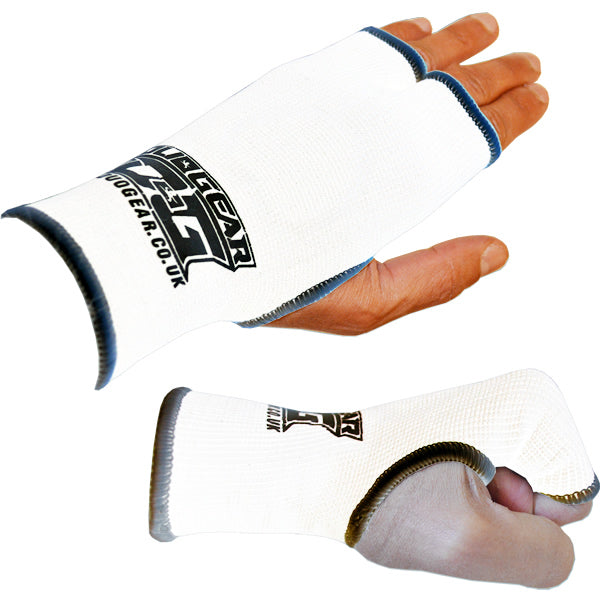 WHITE THUMBLESS BOXING INNER GLOVES - DUO GEAR UK